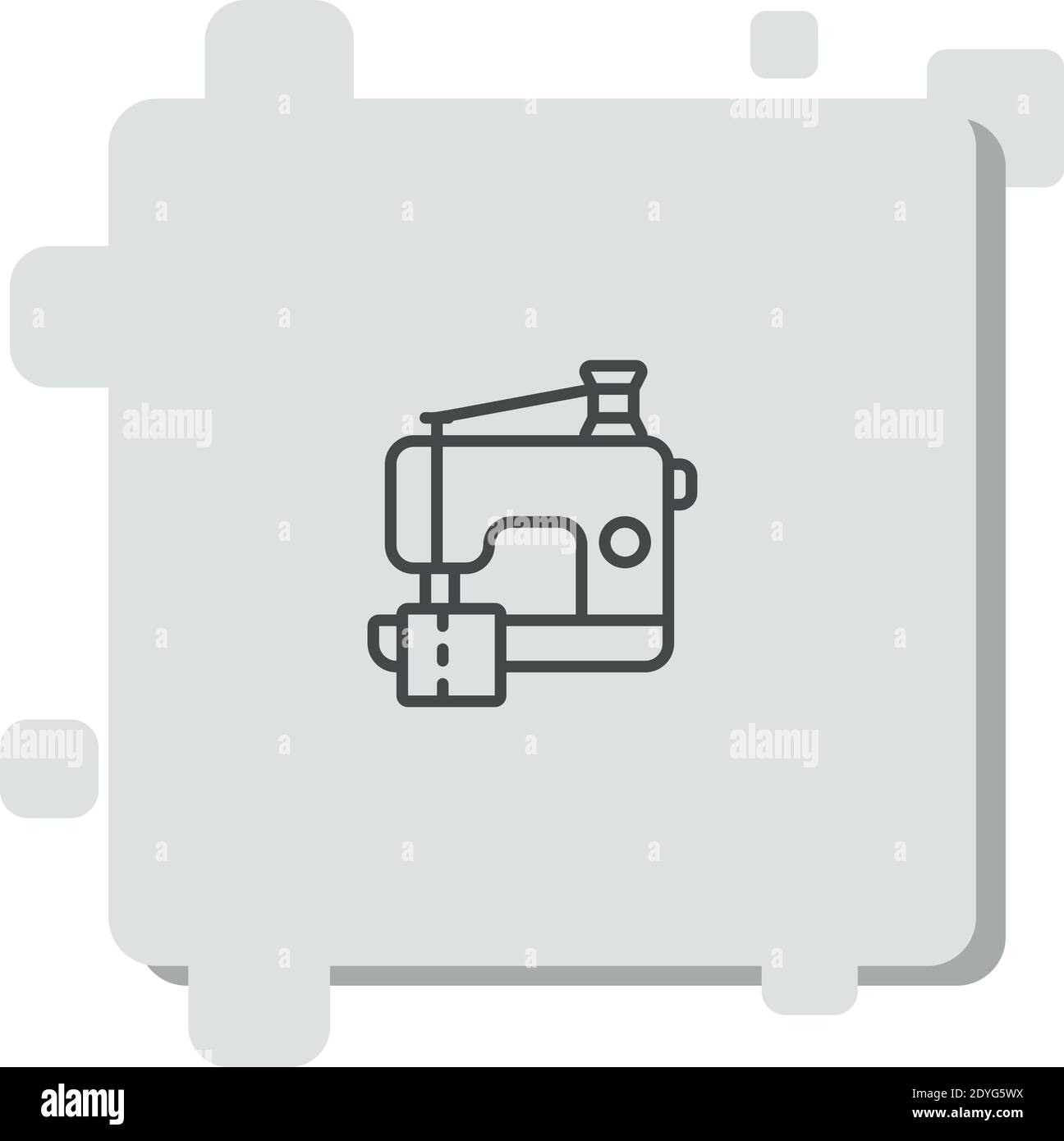 sewing machine vector icon modern simple vector illustration Stock ...