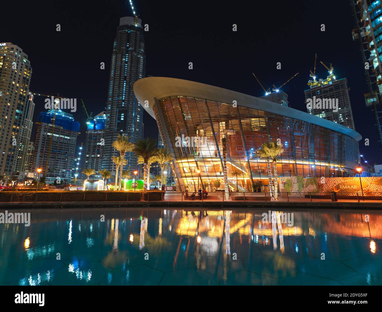 Downtown Dubai, Burj Dubai, Burj Khalifa area in UAE Stock Photo - Alamy