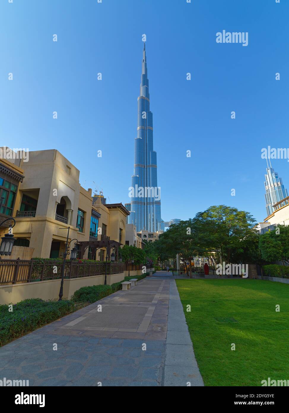 Downtown Dubai, Burj Dubai, Burj Khalifa area in UAE Stock Photo - Alamy