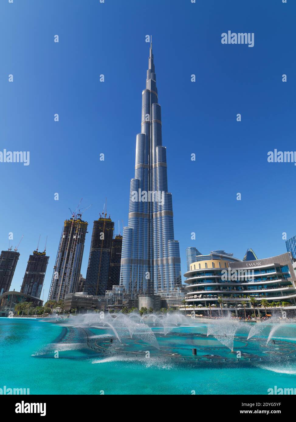 Downtown Dubai, Burj Dubai, Burj Khalifa area in UAE Stock Photo - Alamy