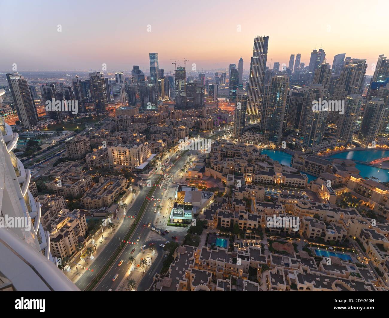 Downtown Dubai, Burj Dubai, Burj Khalifa area in UAE Stock Photo - Alamy