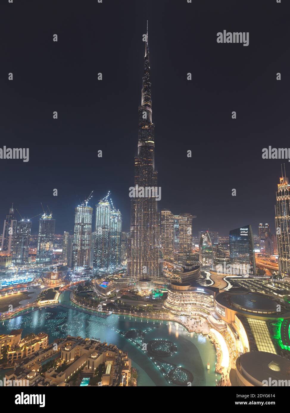 Downtown Dubai, Burj Dubai, Burj Khalifa area in UAE Stock Photo - Alamy