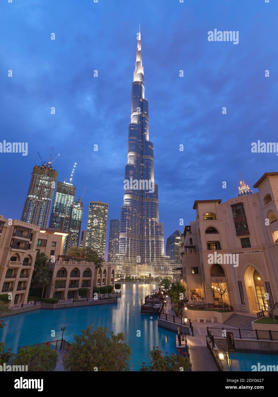 Downtown Dubai, Burj Dubai, Burj Khalifa area in UAE Stock Photo - Alamy