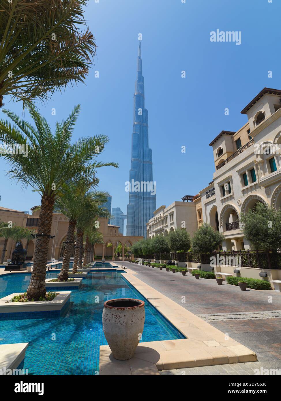 Downtown Dubai, Burj Dubai, Burj Khalifa area in UAE Stock Photo - Alamy