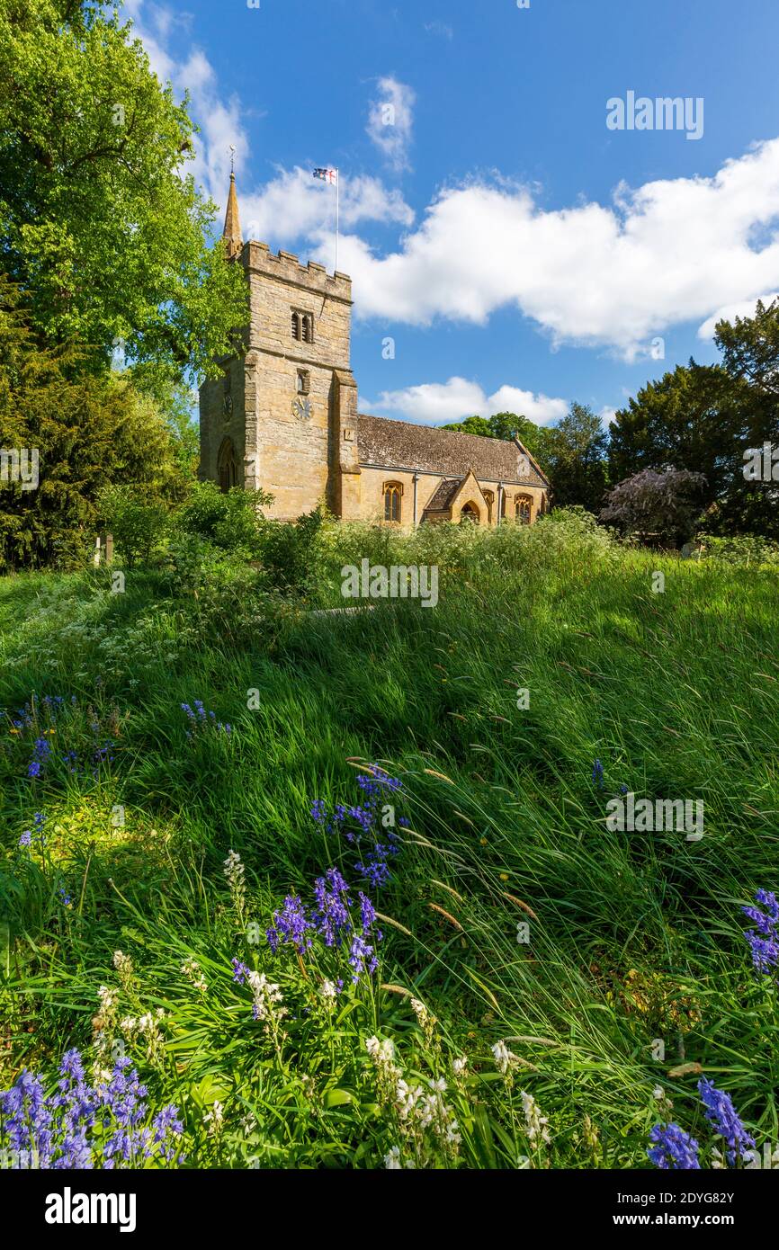 The church of St James the Great at Birlingham in the spring ...