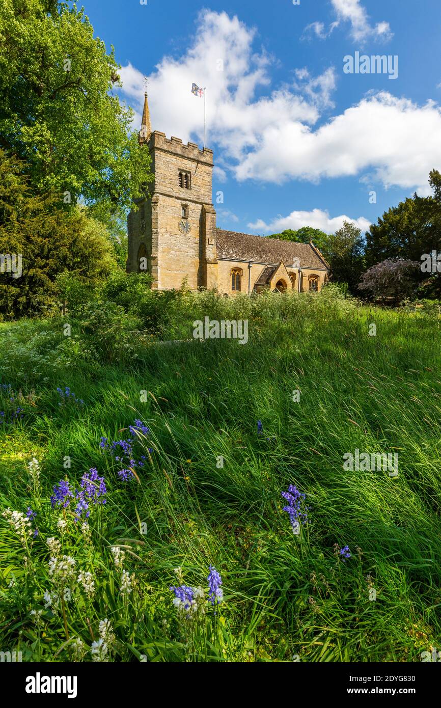 The church of St James the Great at Birlingham in the spring ...