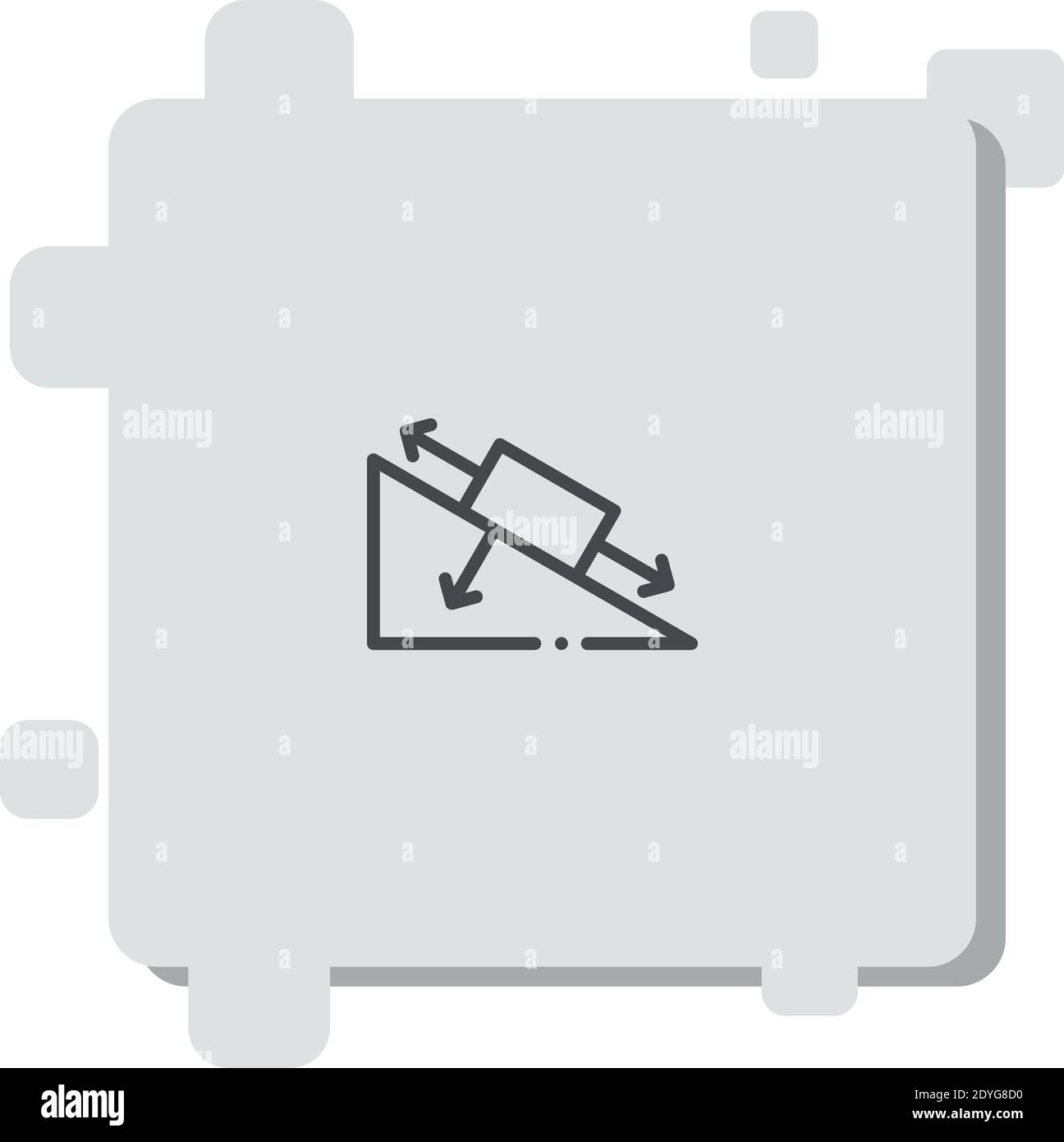 hypotenuse vector icon modern simple vector illustration Stock Vector ...