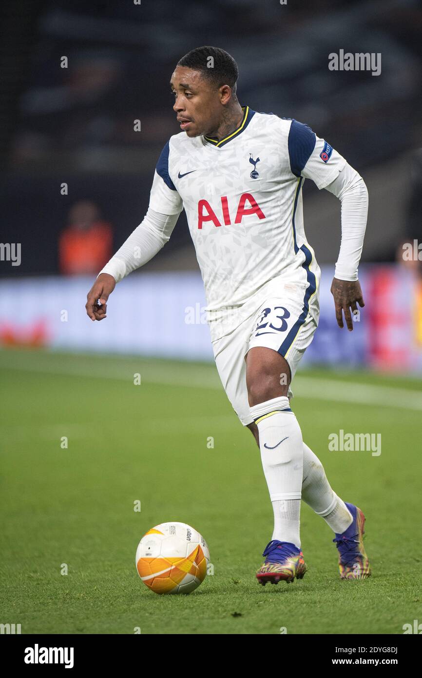 LONDON, ENGLAND - DECEMBER 10: Carlos Vinicius of Tottenham Hotspur looks on during the UEFA ...