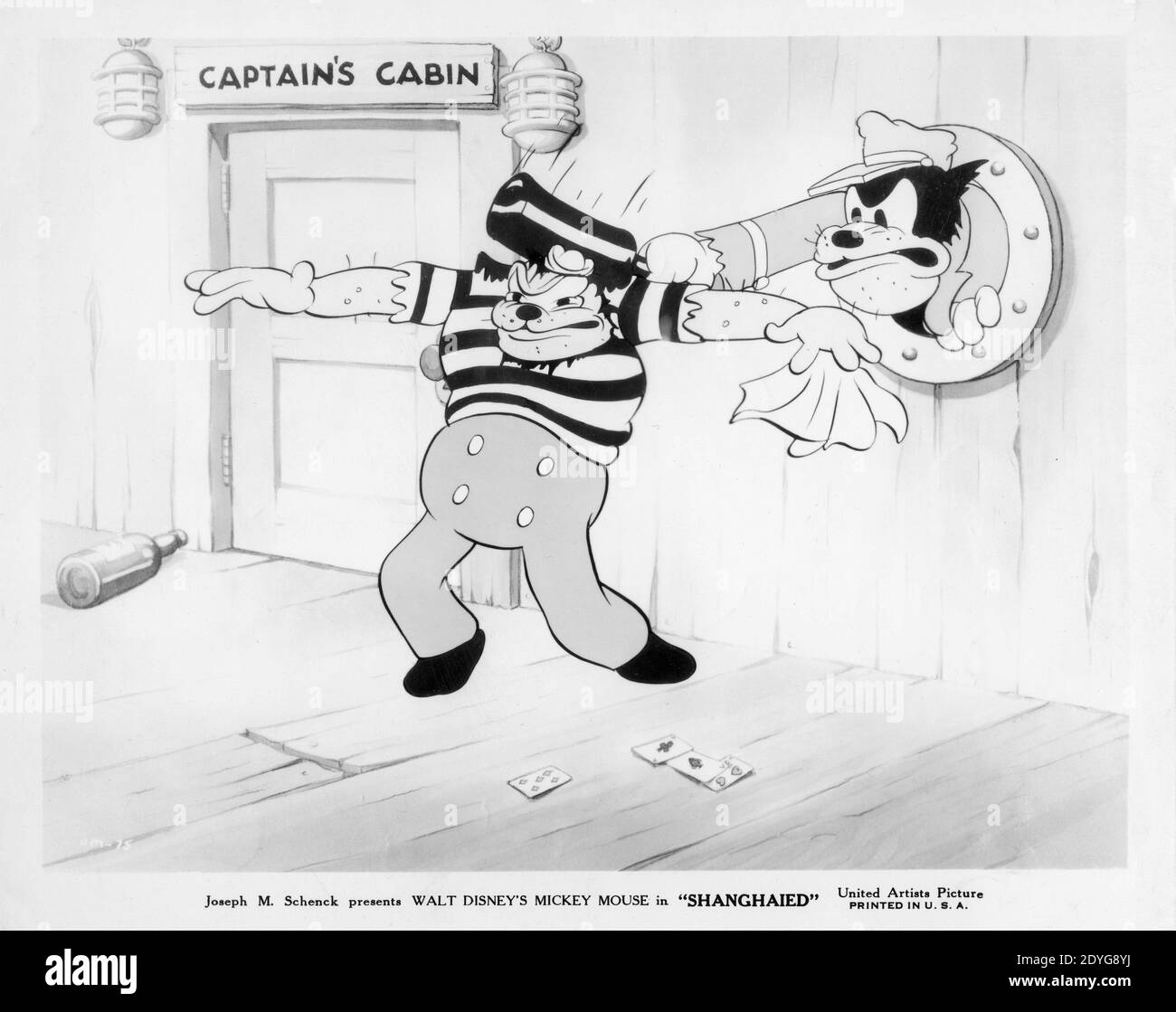 WALT DISNEY's PEGLEG PETE in SHANGHAIED 1934 director BURT GILLETT Walt ...