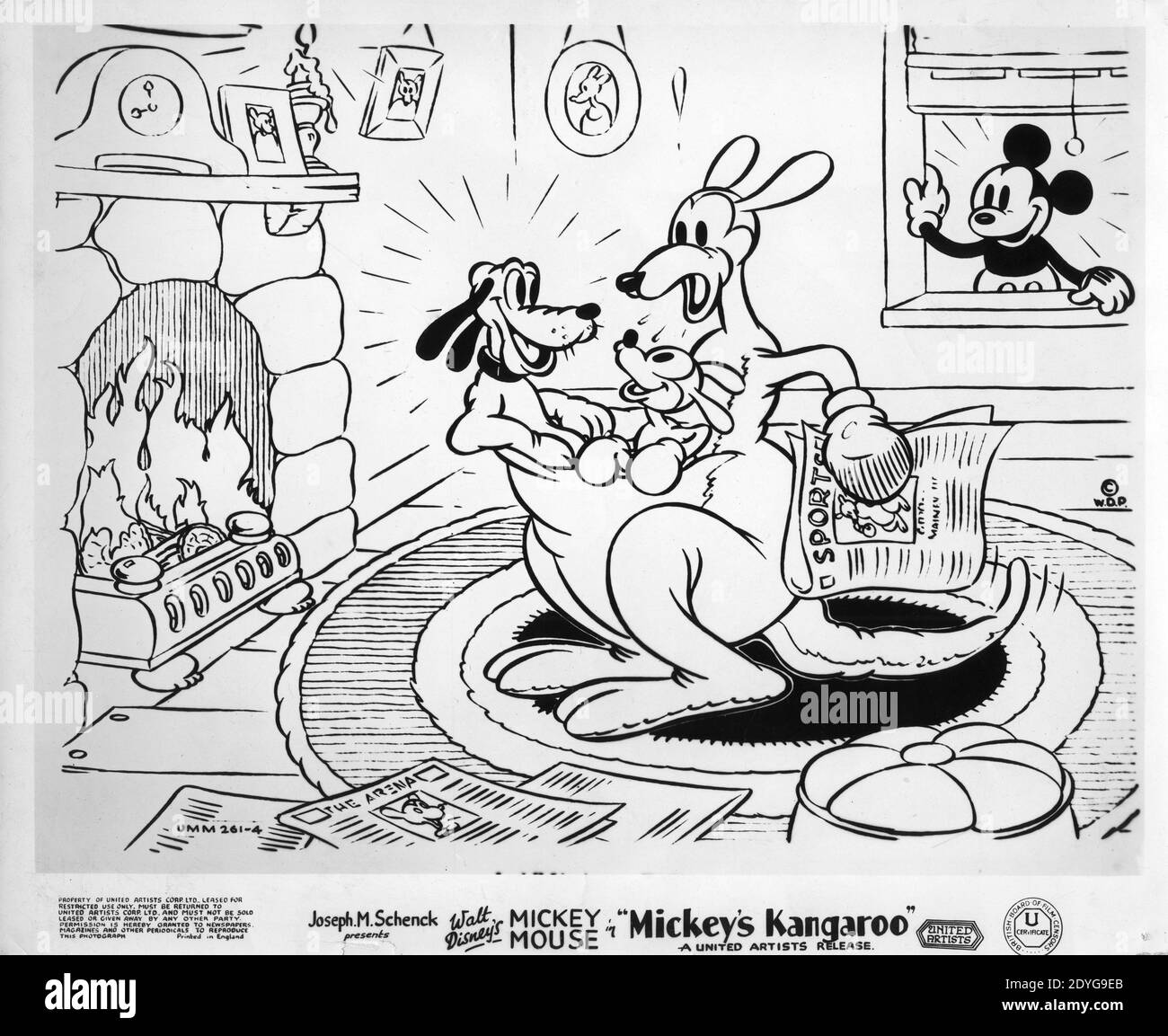 WALT DISNEY's MICKEY MOUSE and PLUTO in MICKEY'S KANGAROO director ...