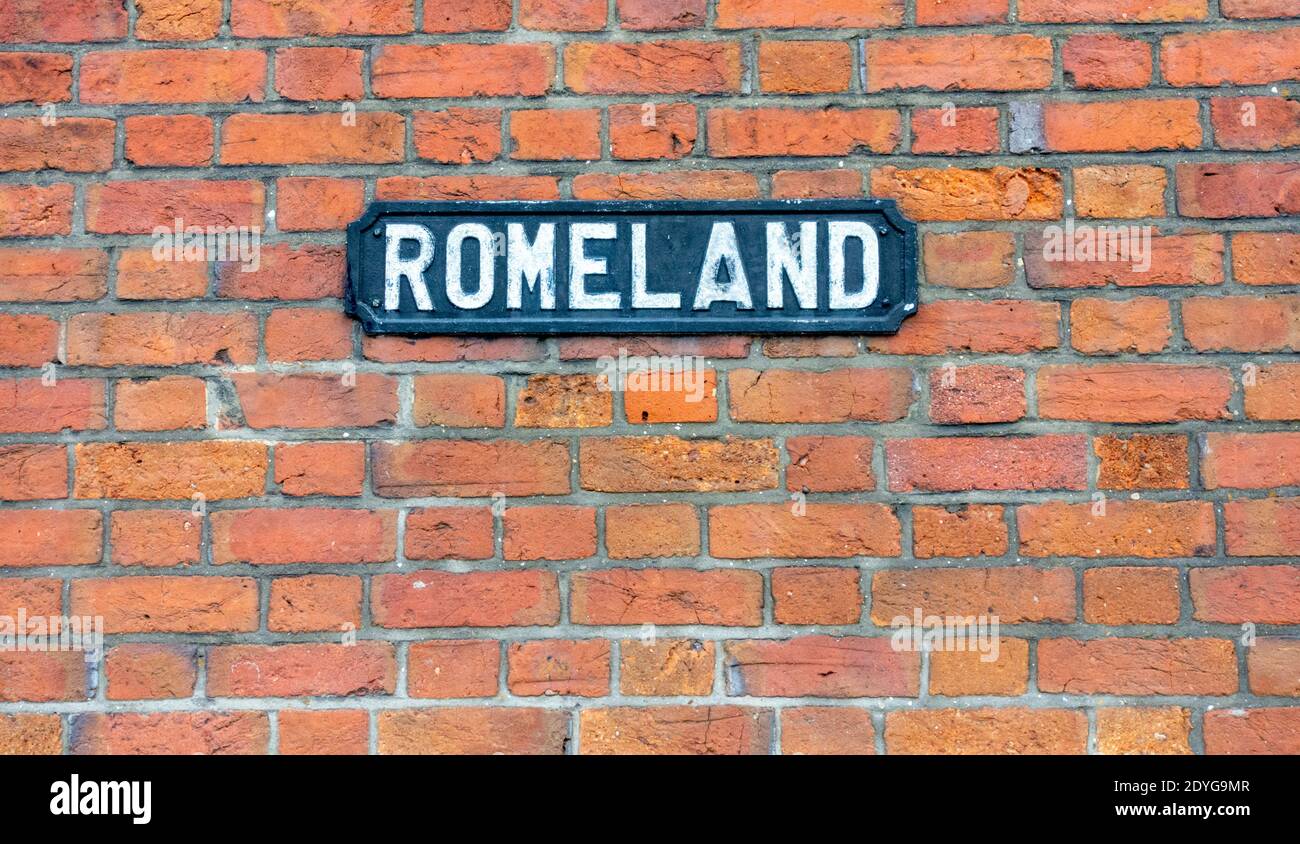 Romeland sign hi-res stock photography and images - Alamy