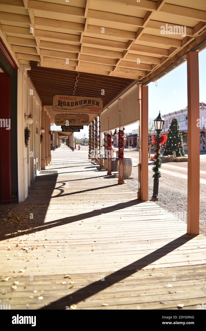 Tombstone, Arizona. U.S.A. 12/15/2020. Allen Street. Tombstone’s main ...
