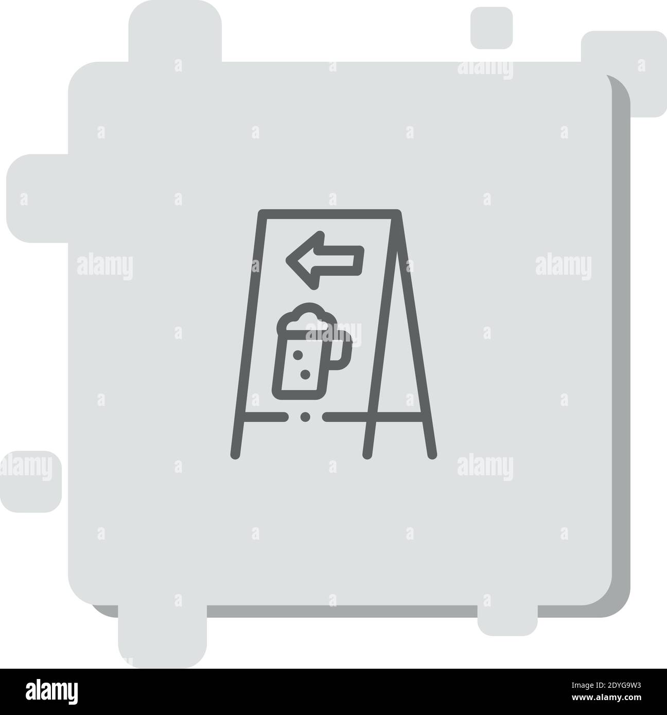 pub vector icon modern simple vector illustration Stock Vector Image ...