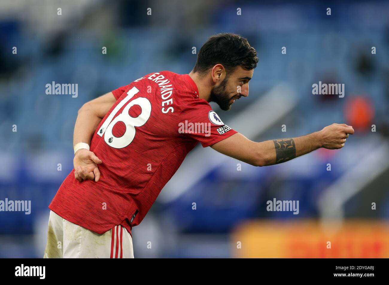 Manchester United's Bruno Fernandes celebrates scoring his sides second ...