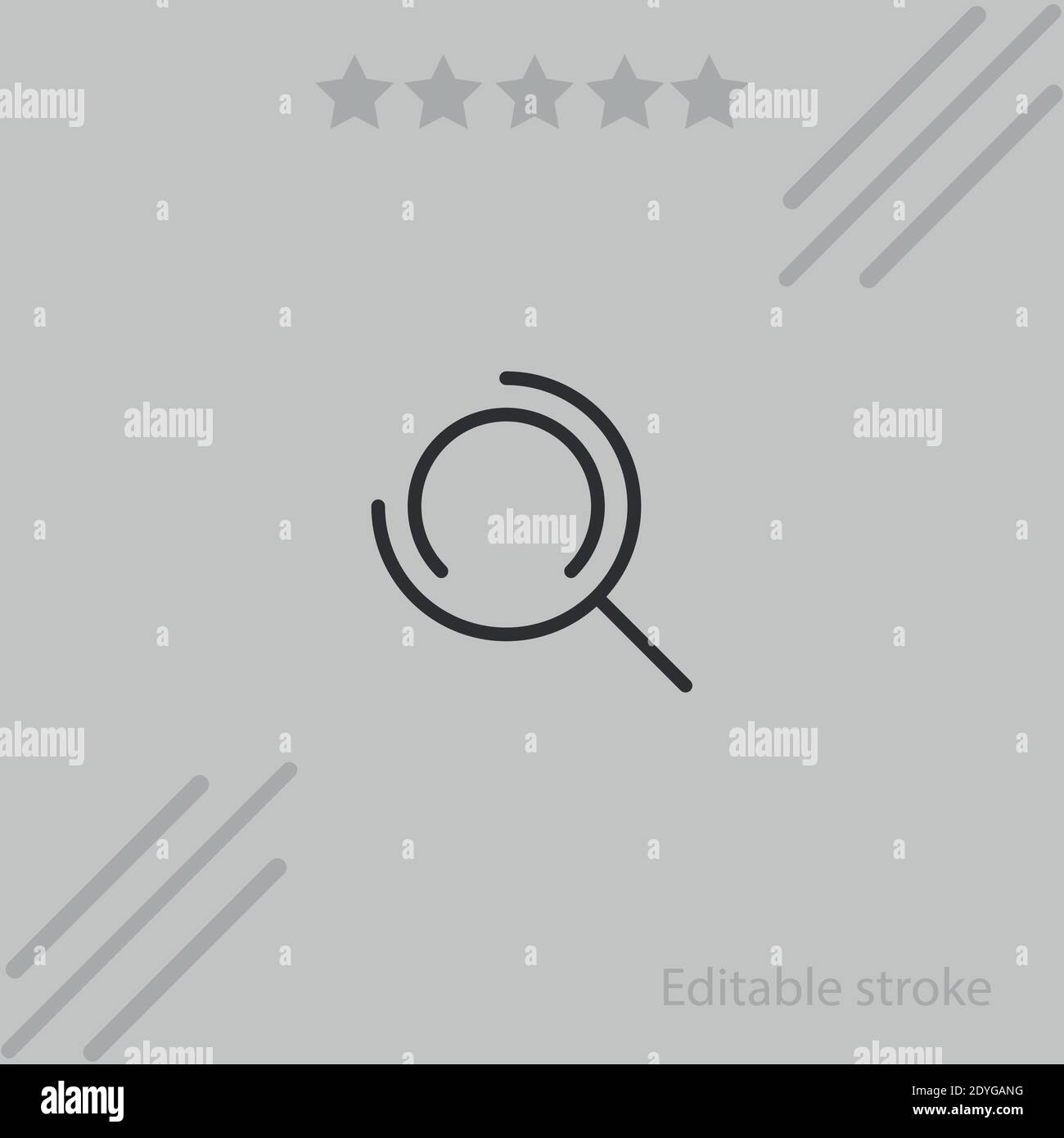 magnifying glass vector icon modern simple vector illustration Stock ...