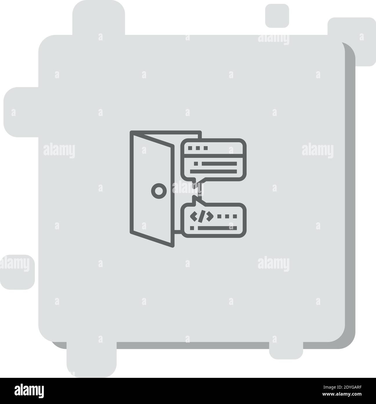 backend vector icon modern simple vector illustration Stock Vector ...