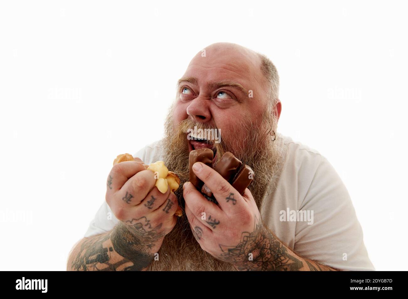 Man squeezing fat hi-res stock photography and images - Alamy