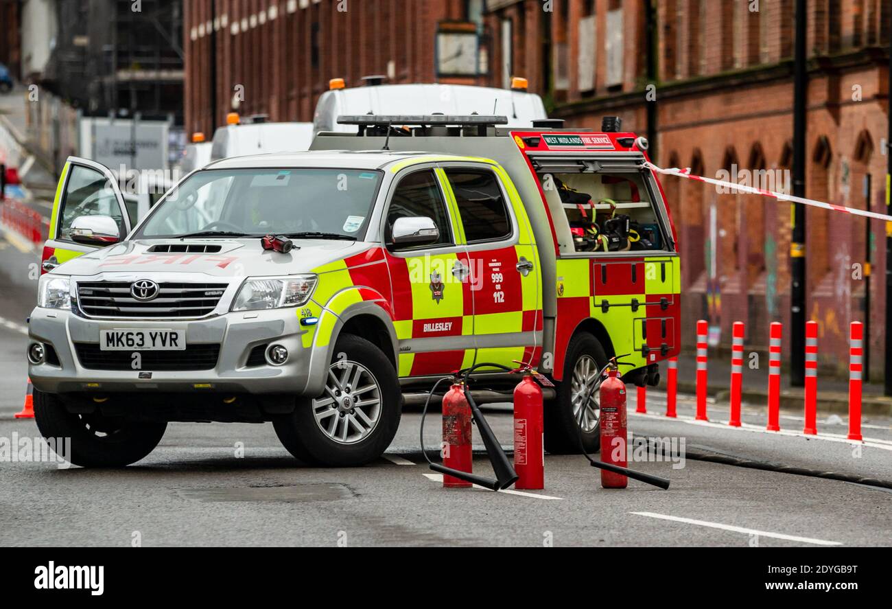 West Midlands Fire Service Toyota Hilux at a Digbeth underground fire ...