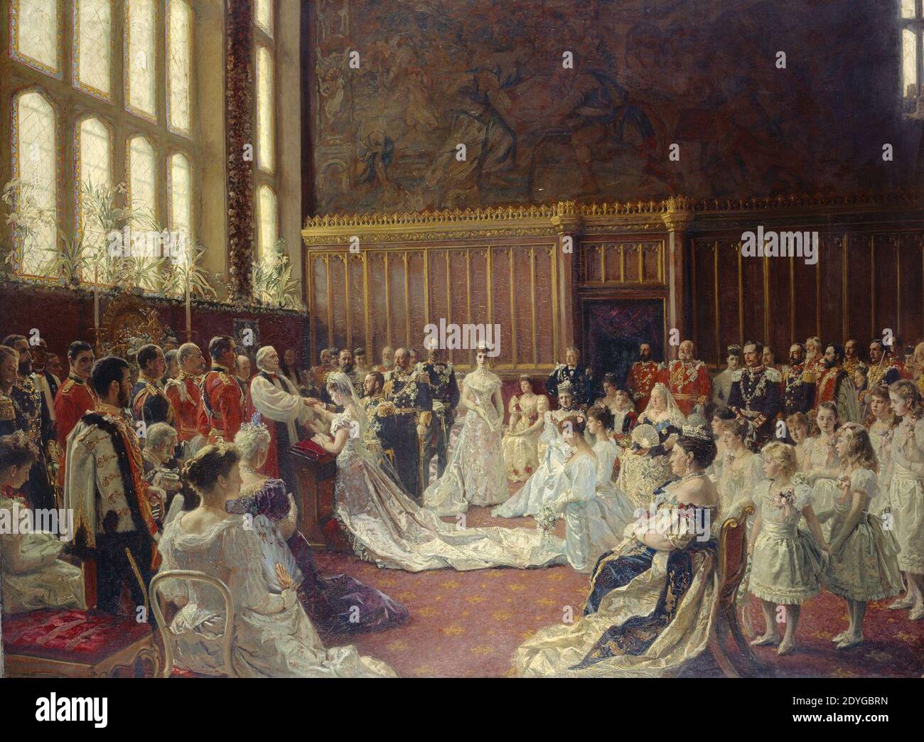 Laurits Regner Tuxen (1853-1927) - The Marriage of George, Duke of York ...