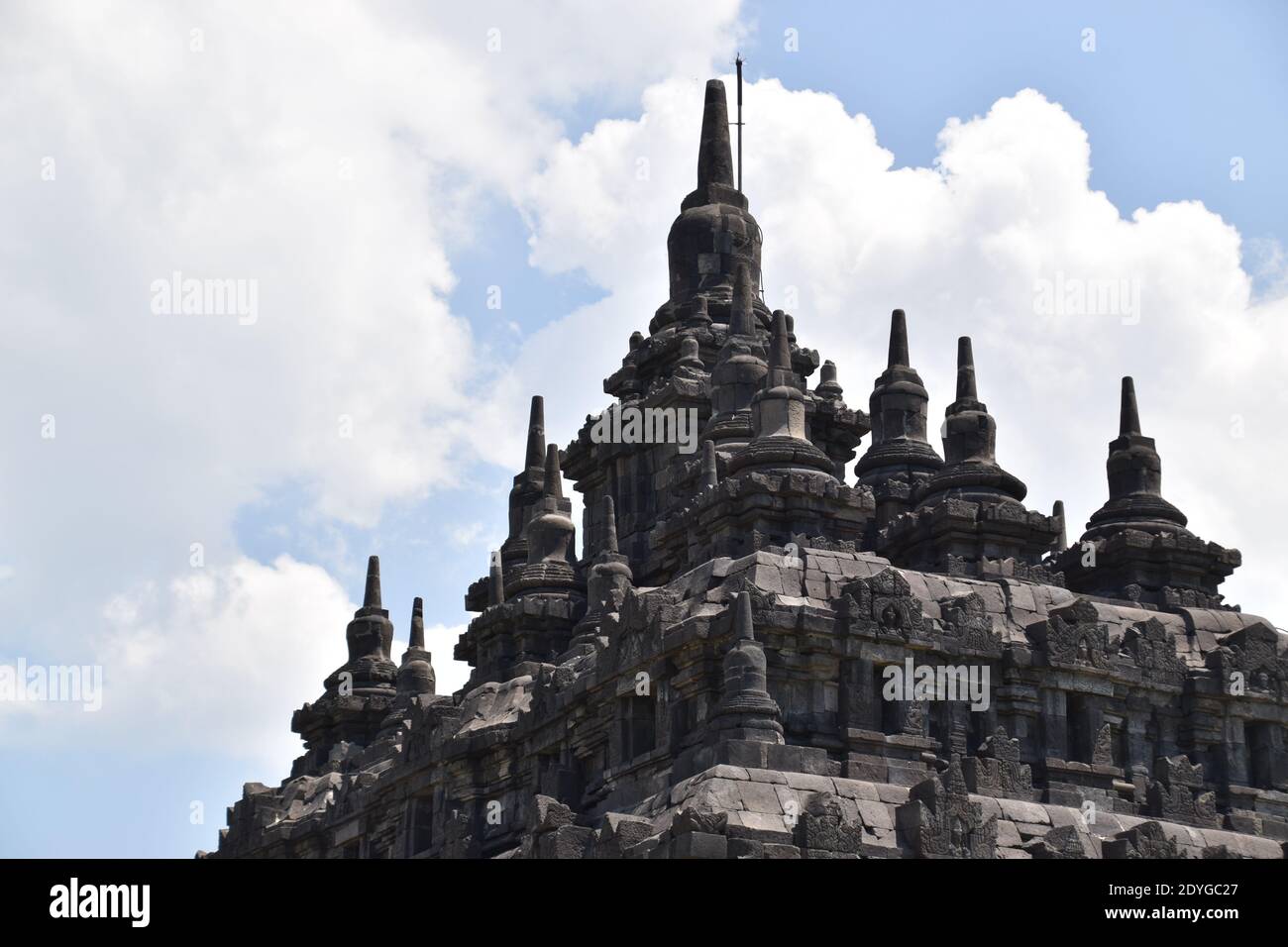 Stupa at main temple's rooftop in the Plaosan temple complex at Central ...