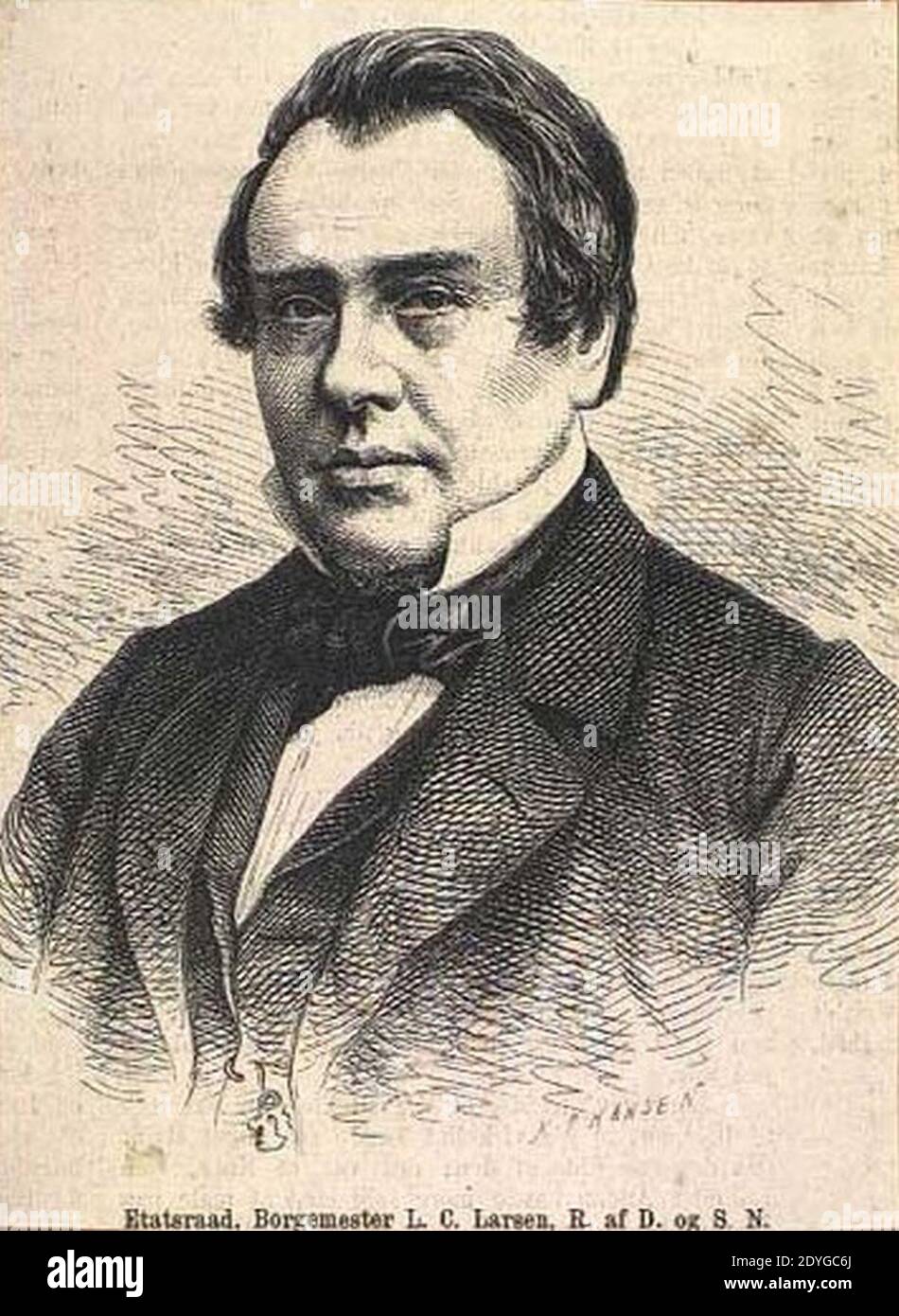 Lars Christian Larsen by H.P. Hansen 01 Stock Photo - Alamy