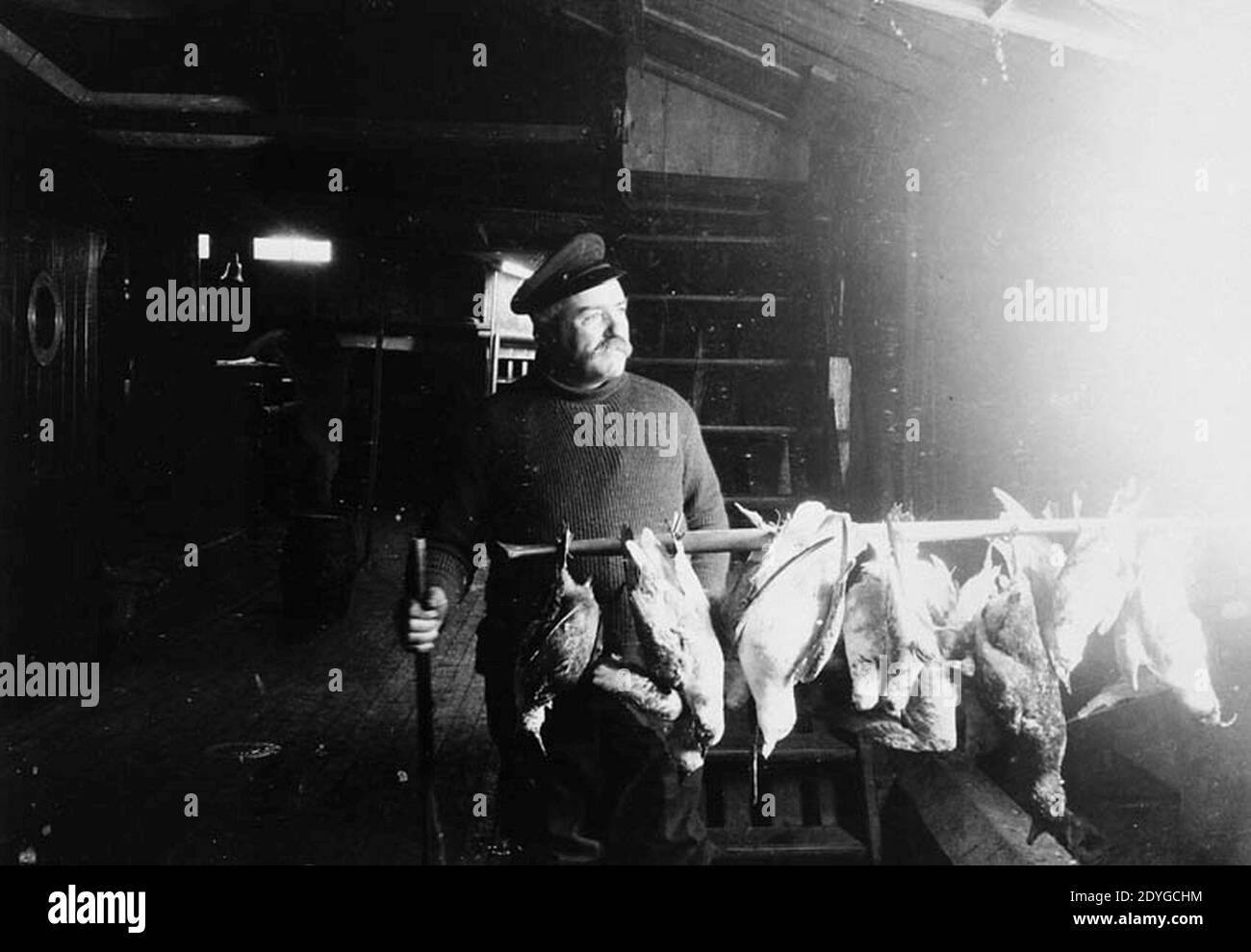 Le capitaine Joseph-Elzear Bernier a Albert Harbour en 1906 Stock Photo ...