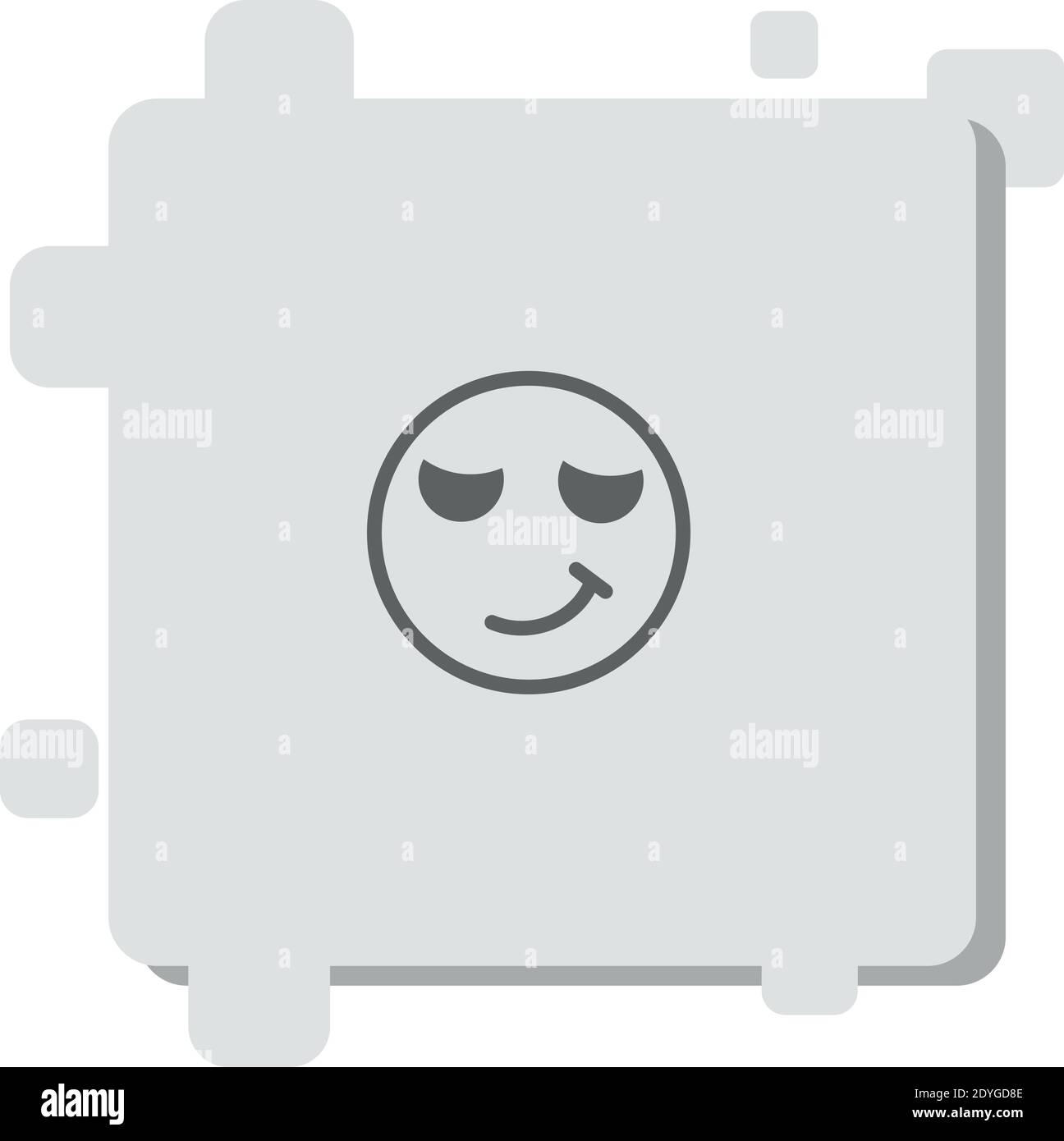 smug vector icon modern simple vector illustration Stock Vector Image ...