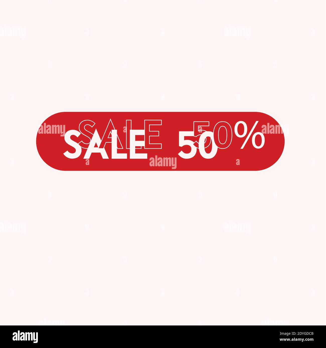Icon pack of sales, clearance. offer vector in red on white background ...