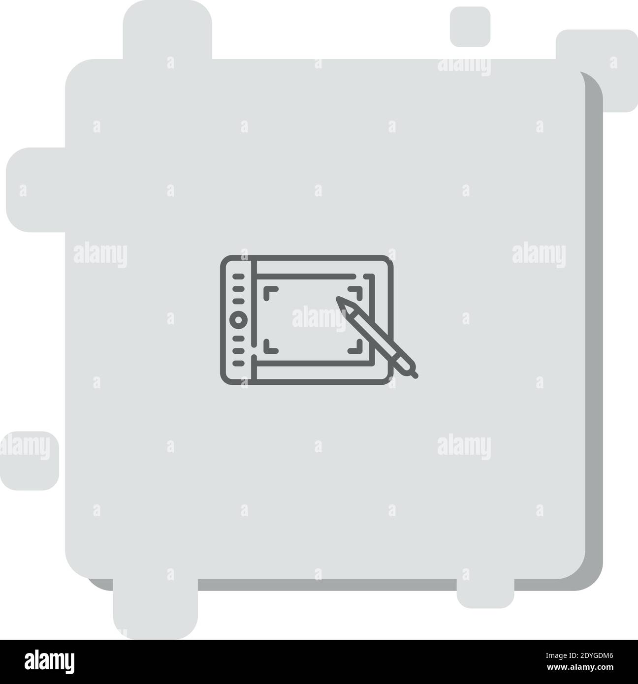 graphic tablet vector icon modern simple vector illustration Stock ...