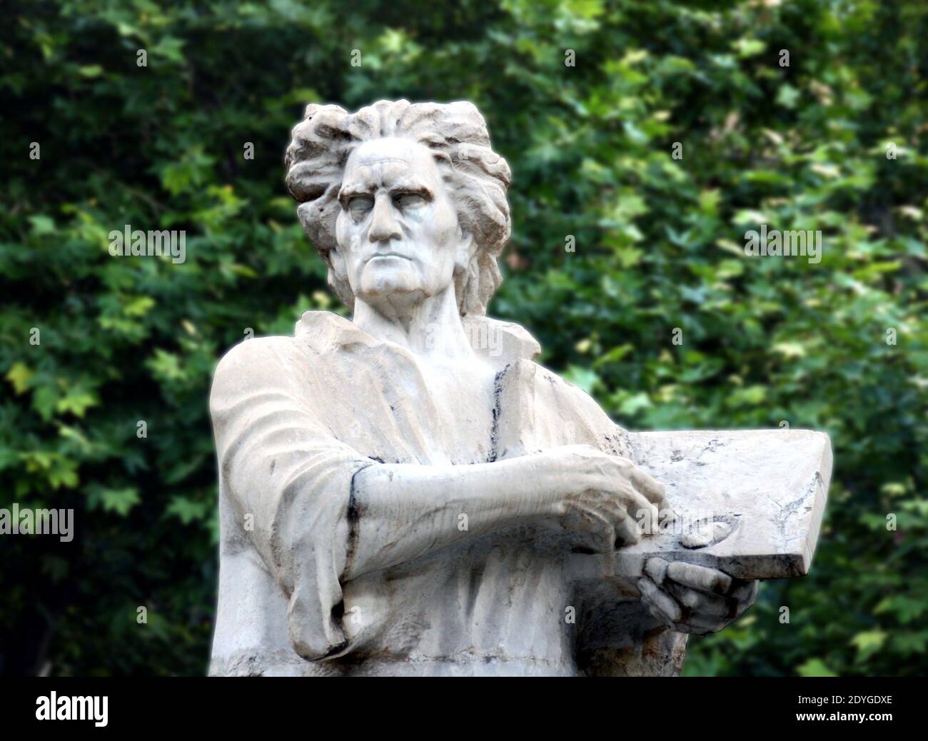 A selective focus shot of the statue of Martiros Saryan, Armenia Stock ...