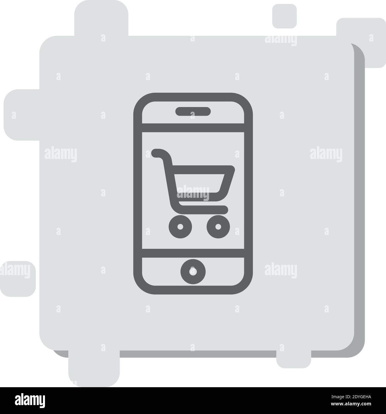 online shop vector icon modern simple vector illustration Stock Vector ...