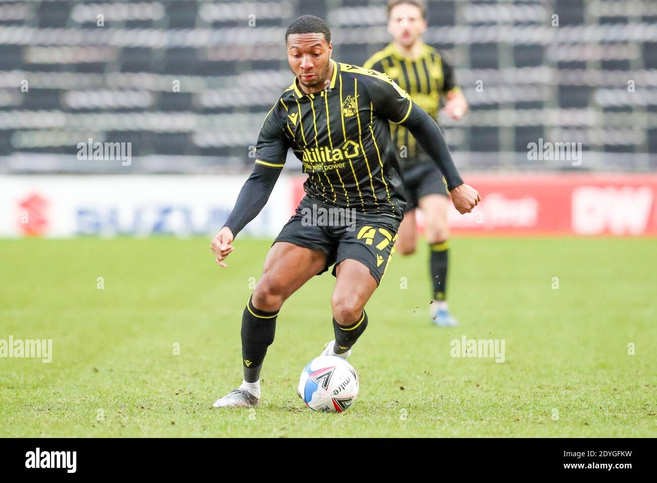 MILTON KEYNES, ENGLAND. DECEMBER 26TH. Bristol Rovers Ali Koiki during ...