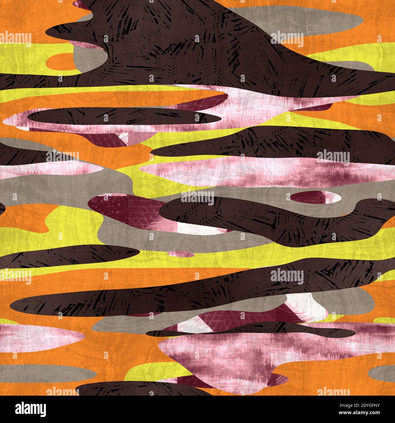 Seamless collage in camo shapes vivid montage Stock Photo - Alamy