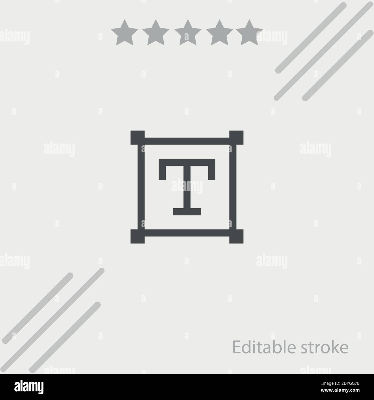 text vector icon modern simple vector illustration Stock Vector Image ...