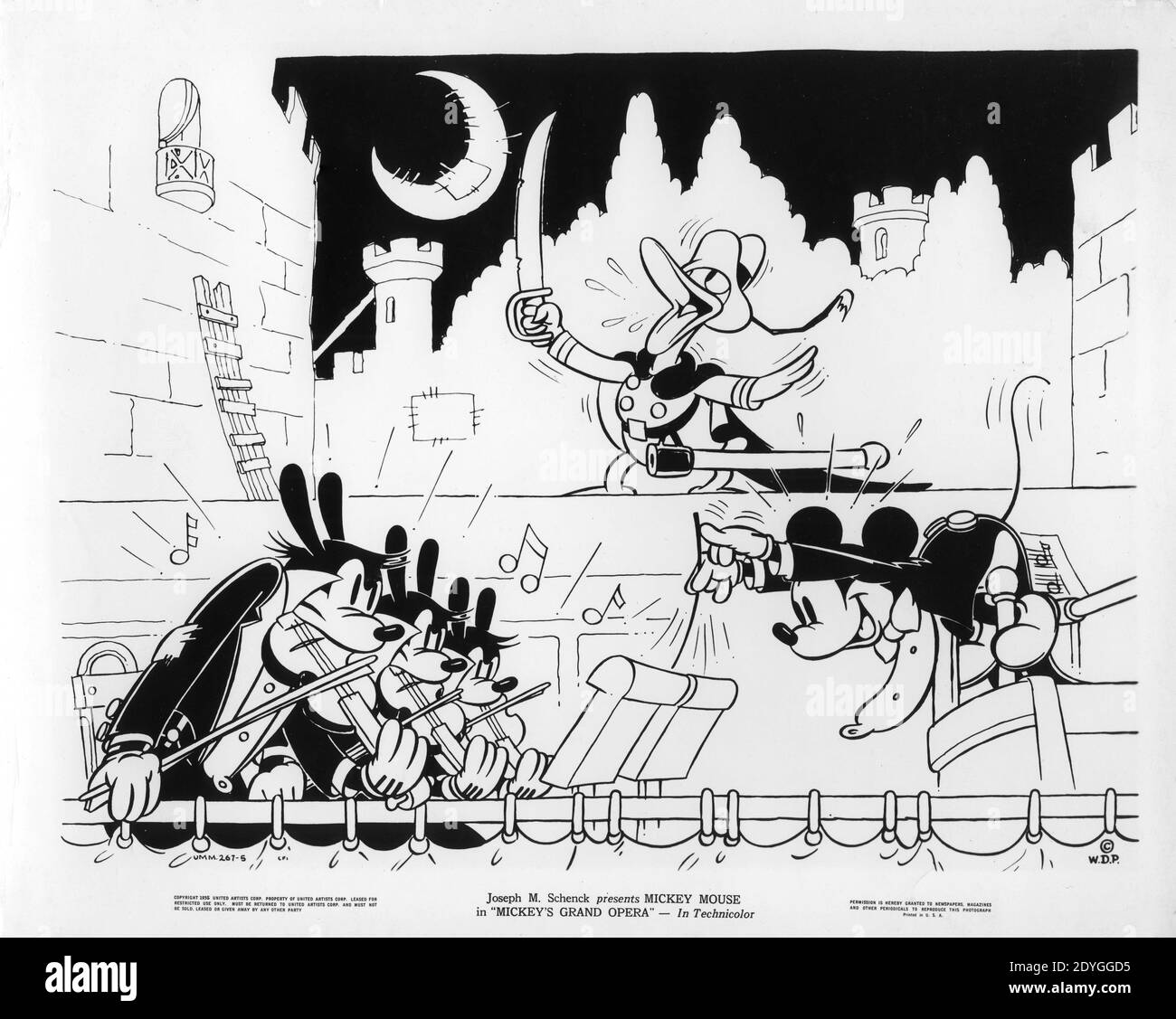 WALT DISNEY's DONALD DUCK and MICKEY MOUSE in MICKEY'S GRAND OPERA 1936 ...