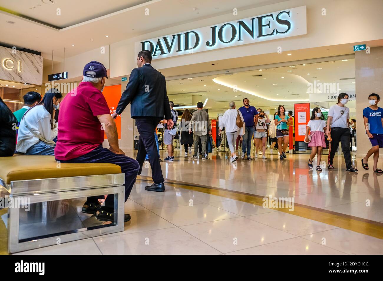 The front entrance to David Jones department store at Chadstone ...