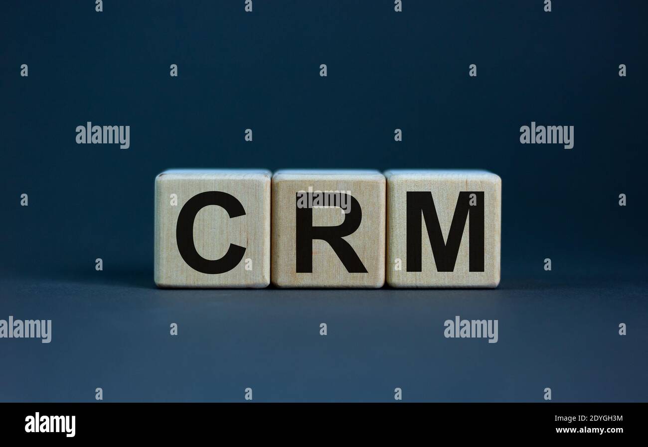 CRM symbol. Concept word 'CRM - customer relationship management' on ...