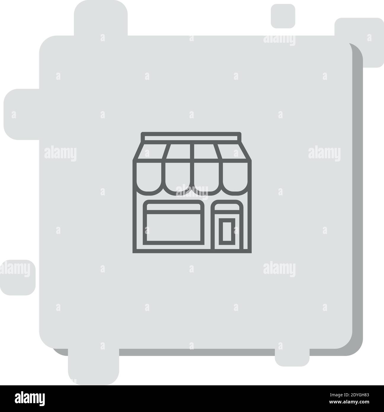 shop vector icon modern simple vector illustration Stock Vector Image ...