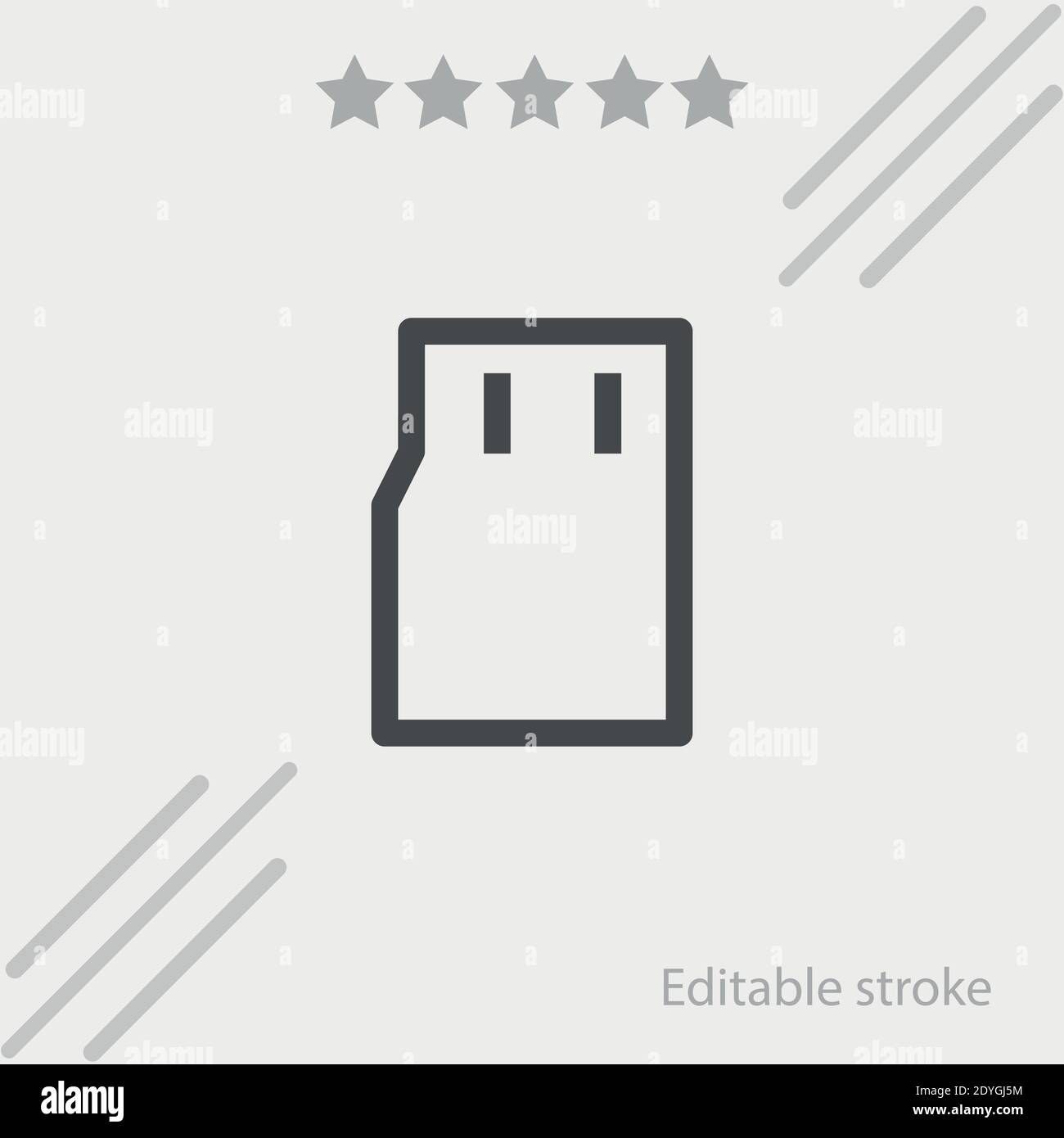 sd card vector icon modern simple vector illustration Stock Vector ...