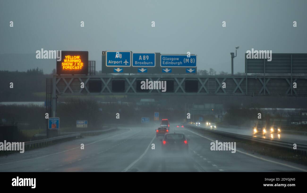 Three motorway signs uk hi-res stock photography and images - Alamy