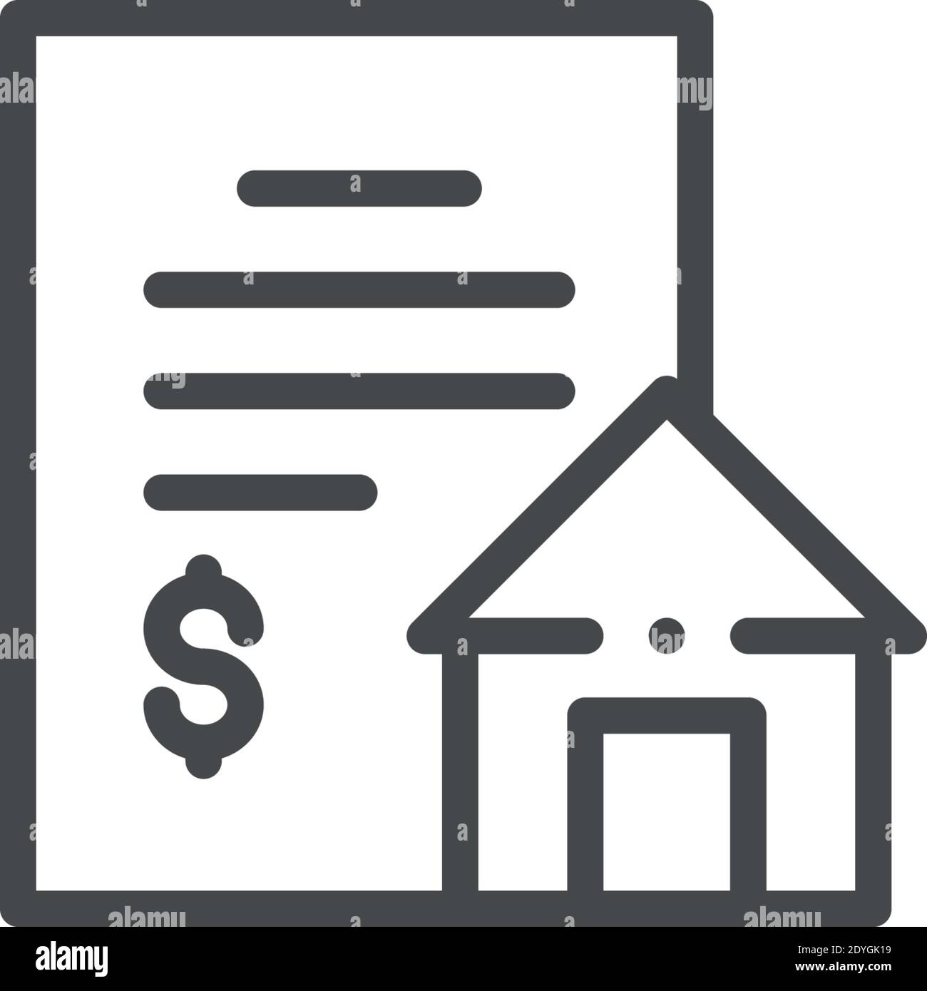 mortgage vector icon modern simple vector illustration Stock Vector ...