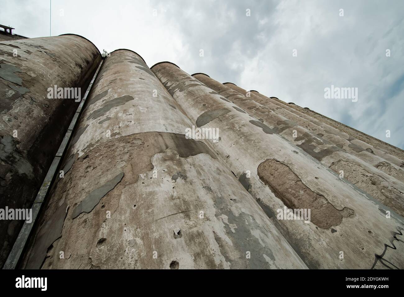 facade of the flour factory granary Stock Photo - Alamy