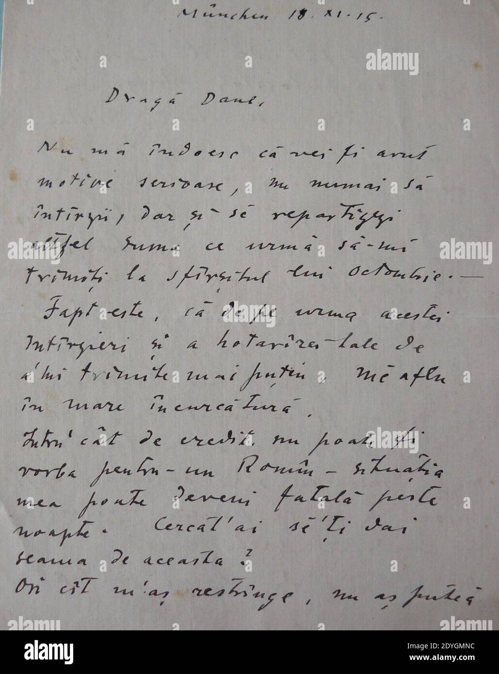 Lascar Vorel - Scrisoare (5 Stock Photo - Alamy