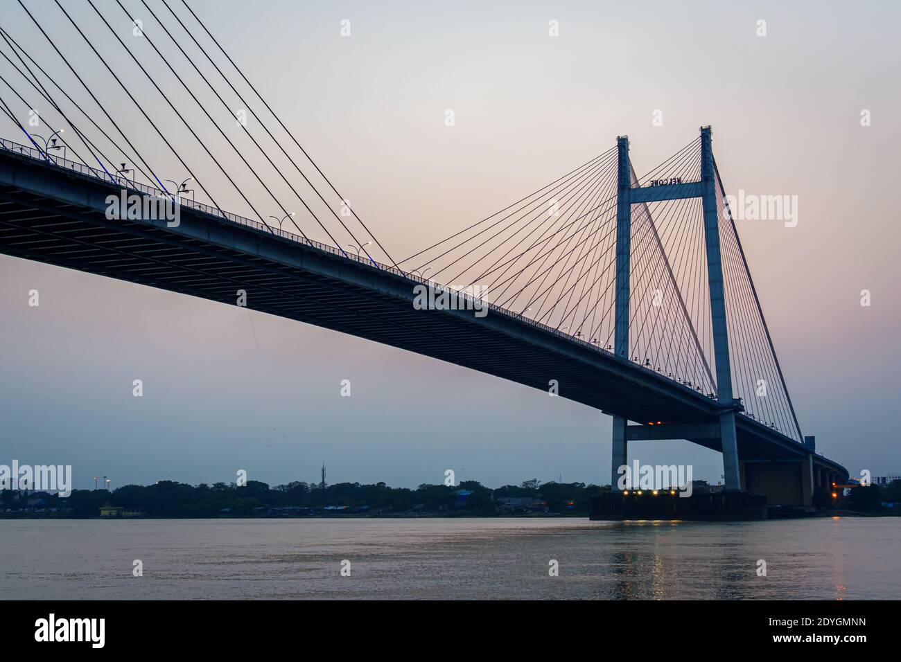View of Vidyasagar Setu popularly known as Second Hooghly Bridge ...