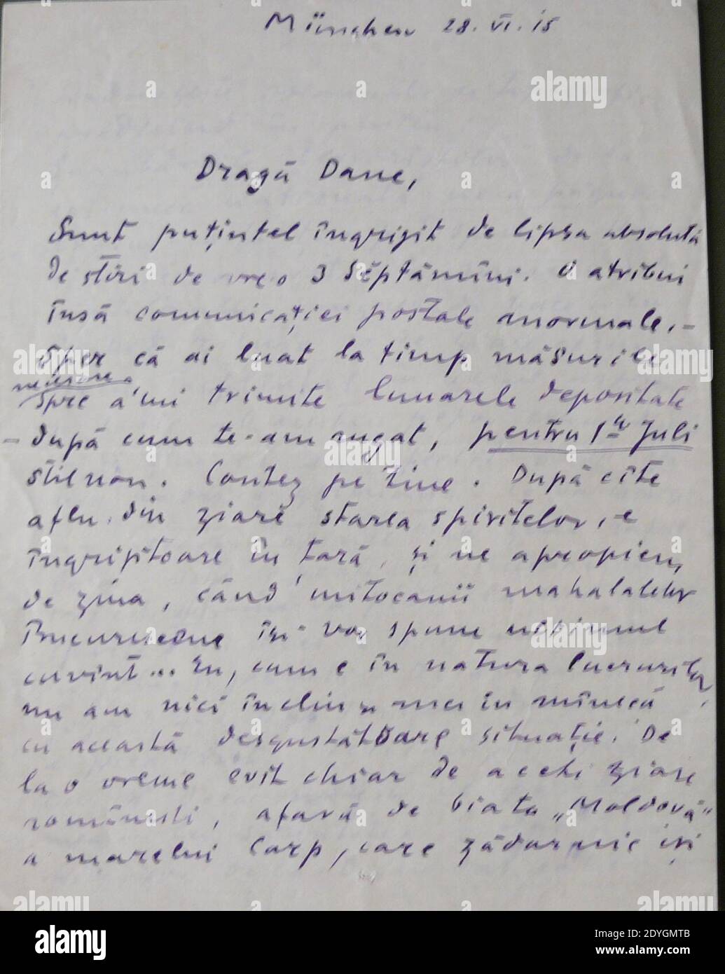 Lascar Vorel - Scrisoare (9 Stock Photo - Alamy