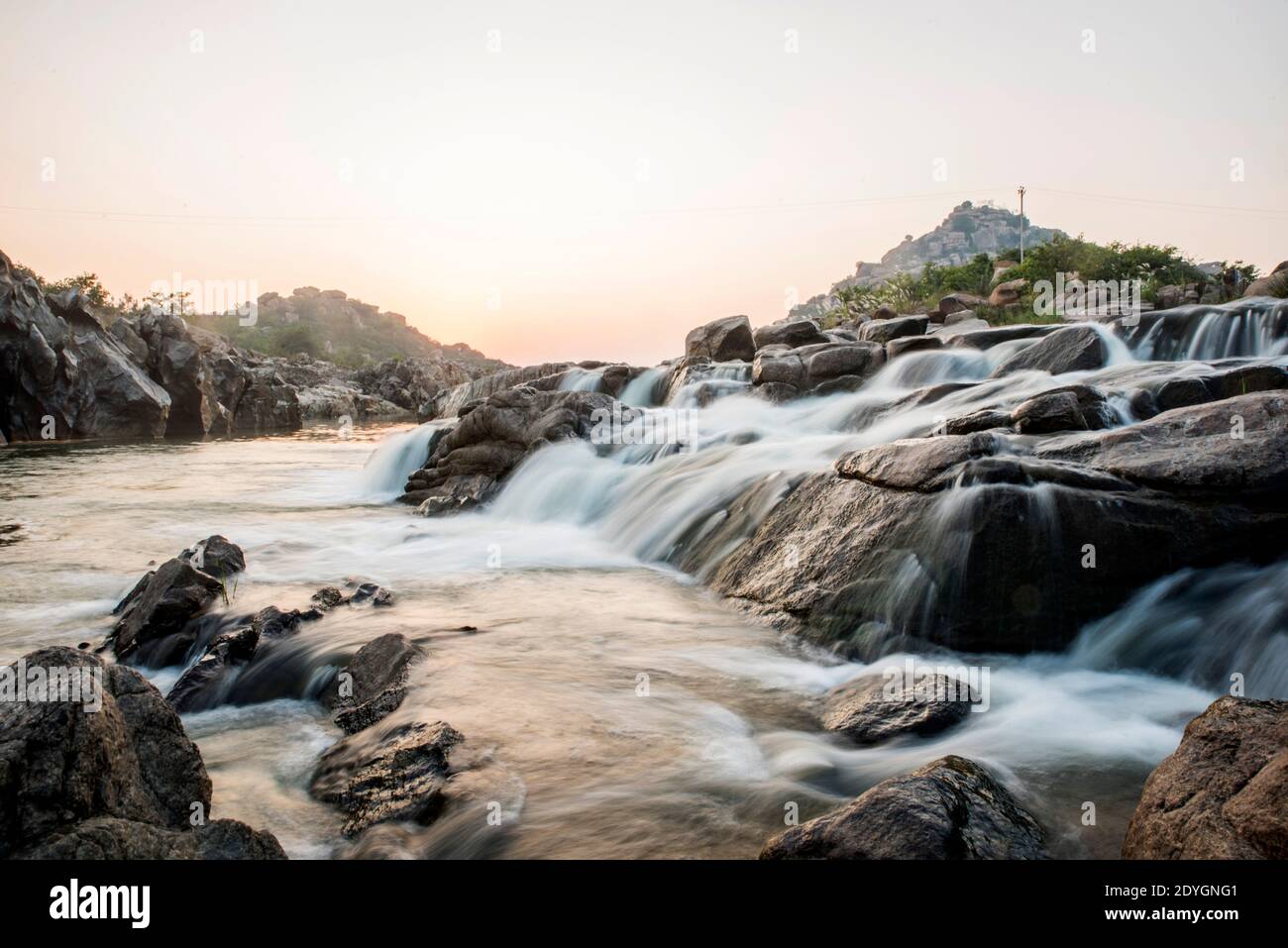 Hampi waterfall hi-res stock photography and images - Alamy