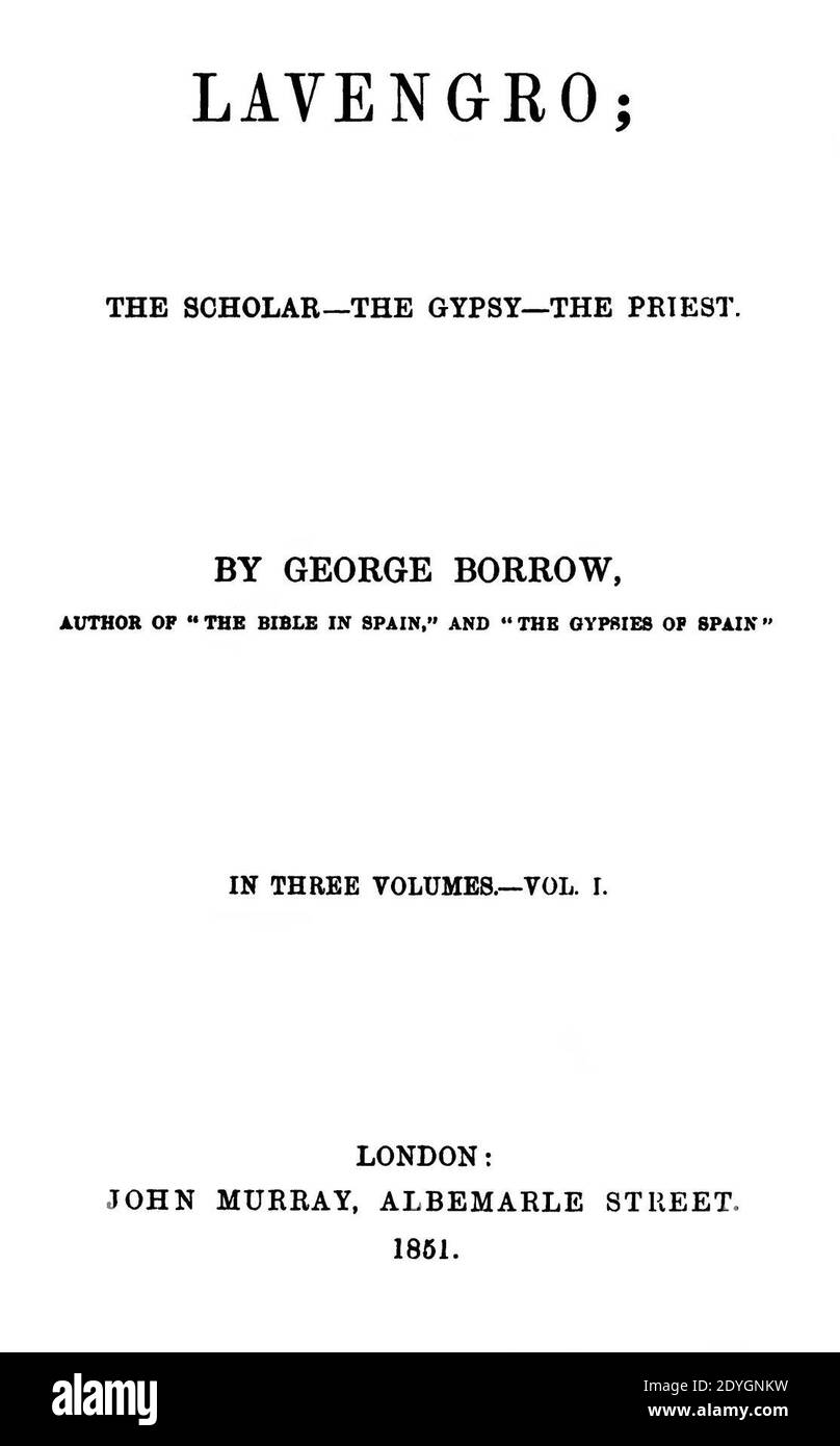 Lavengro hi-res stock photography and images - Alamy