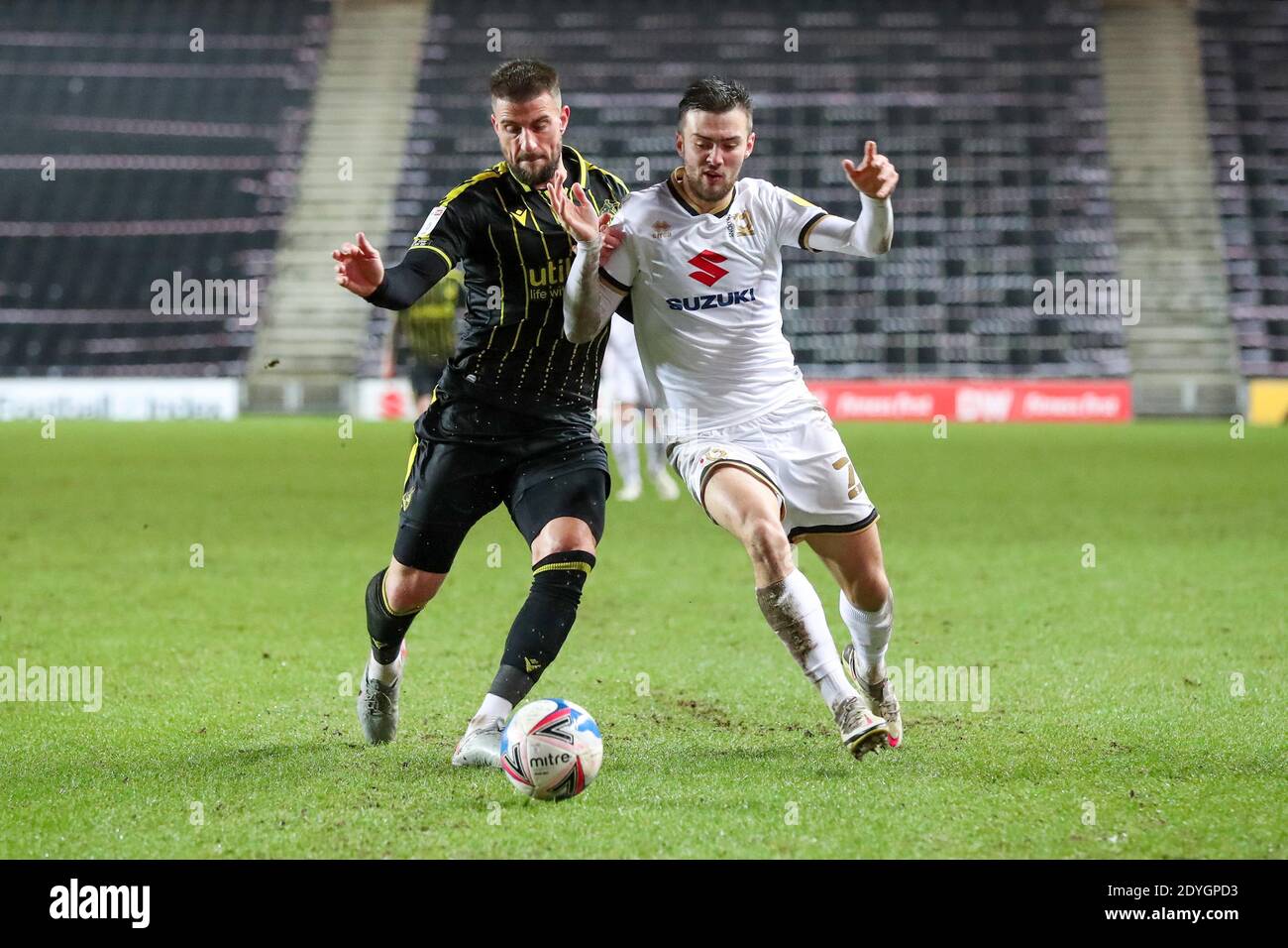 MILTON KEYNES, ENGLAND. DECEMBER 26TH. Milton Keynes Dons Daniel Harvie ...