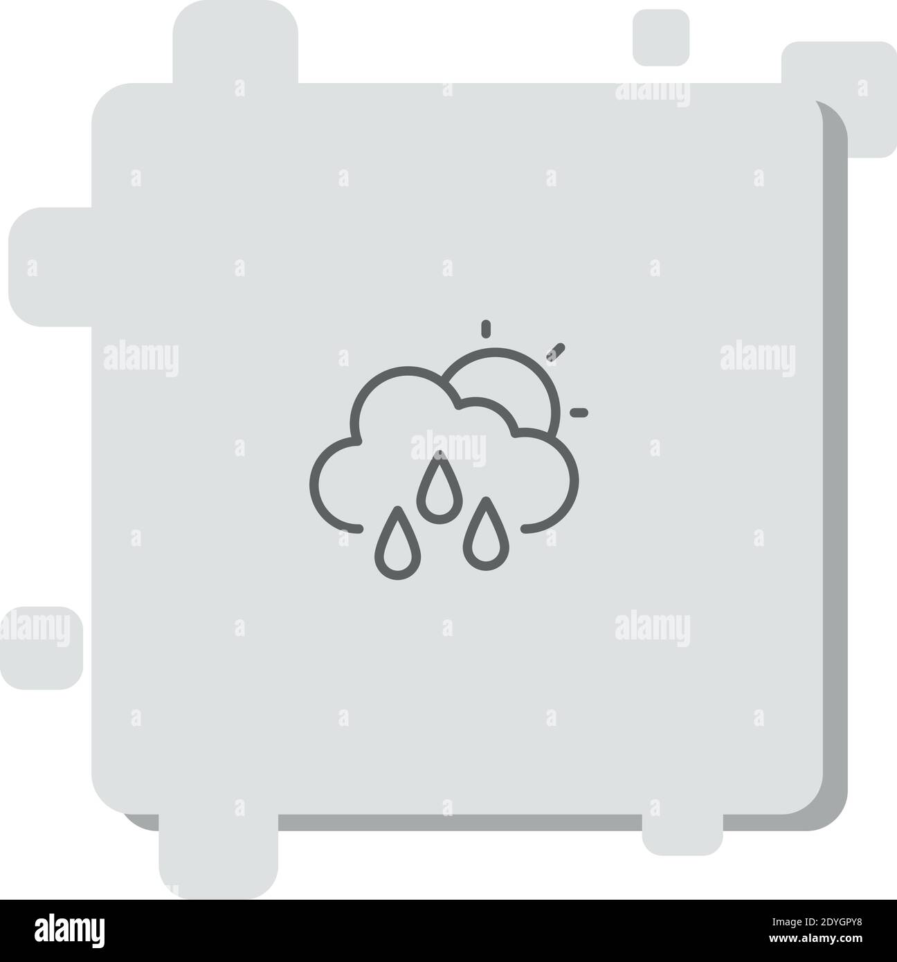 cloudy vector icon modern simple vector illustration Stock Vector Image ...