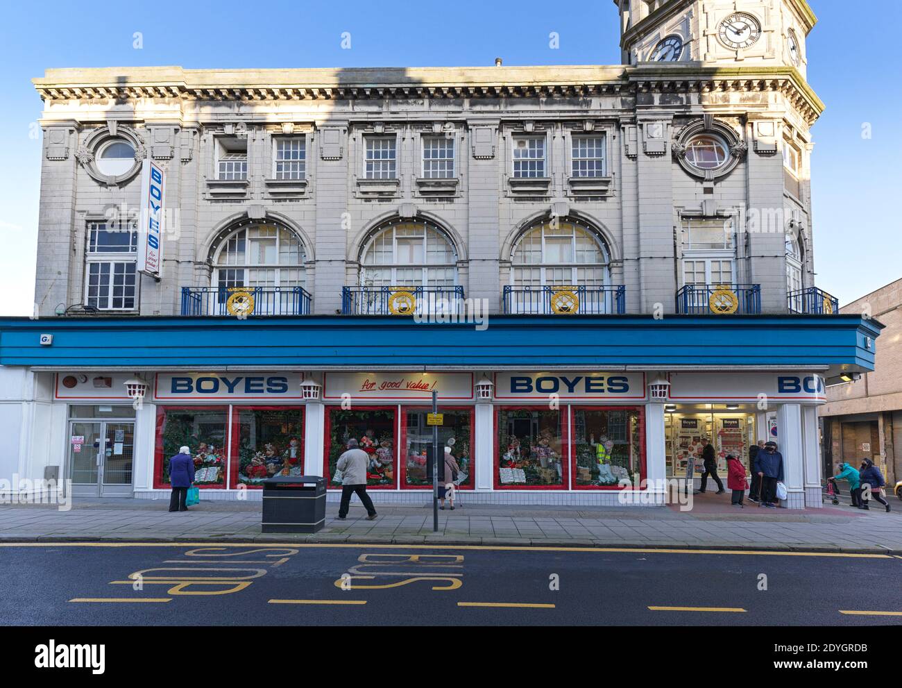 Boyes department store in Scarborough with Christmas windows Stock ...